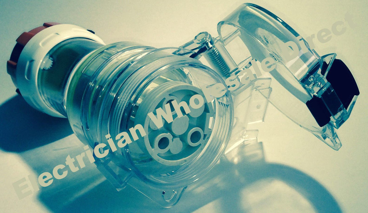 3 Pin 20A Amp 240V IP66 Weatherproof Socket Extension Single Phase Rou ...