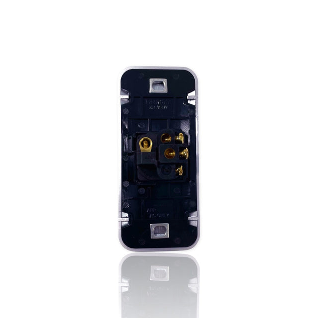 Black 1 Gang Architrave Light Switch Single Black Narrow Arc Slim WAFE ...