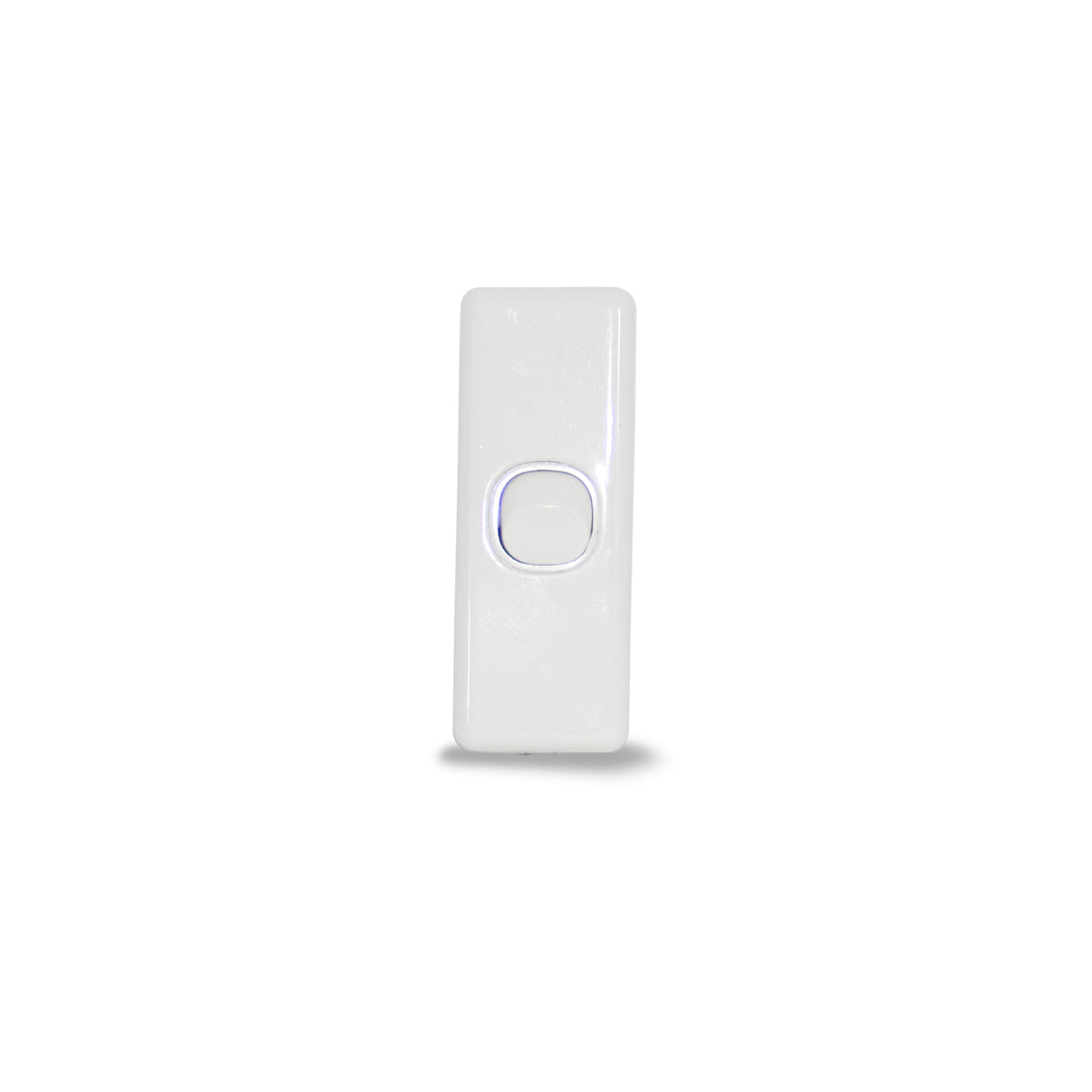 1 Gang Architrave Light Switch Single White Electrical Narrow Arc Slim ...